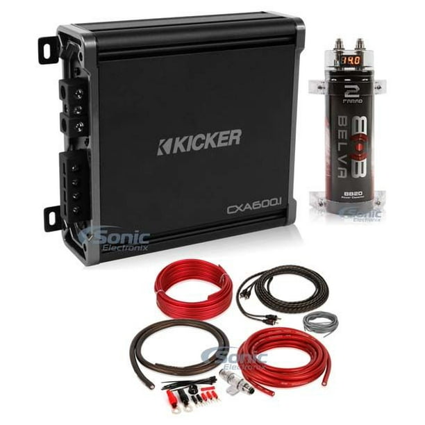Kicker 43CXA6001 Monoblock Amplifier + Free Amp Kit + Capacitor ...
