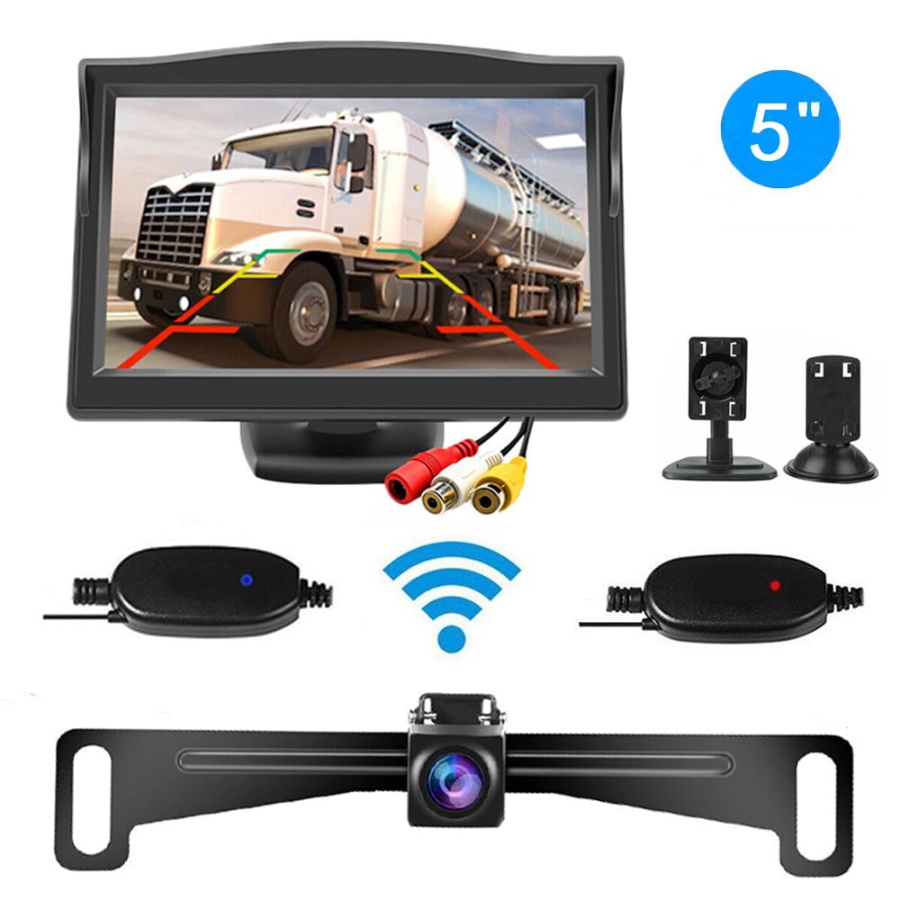 Backup Camera Wireless Car Rear View HD Parking System Night Vision + 5 ...
