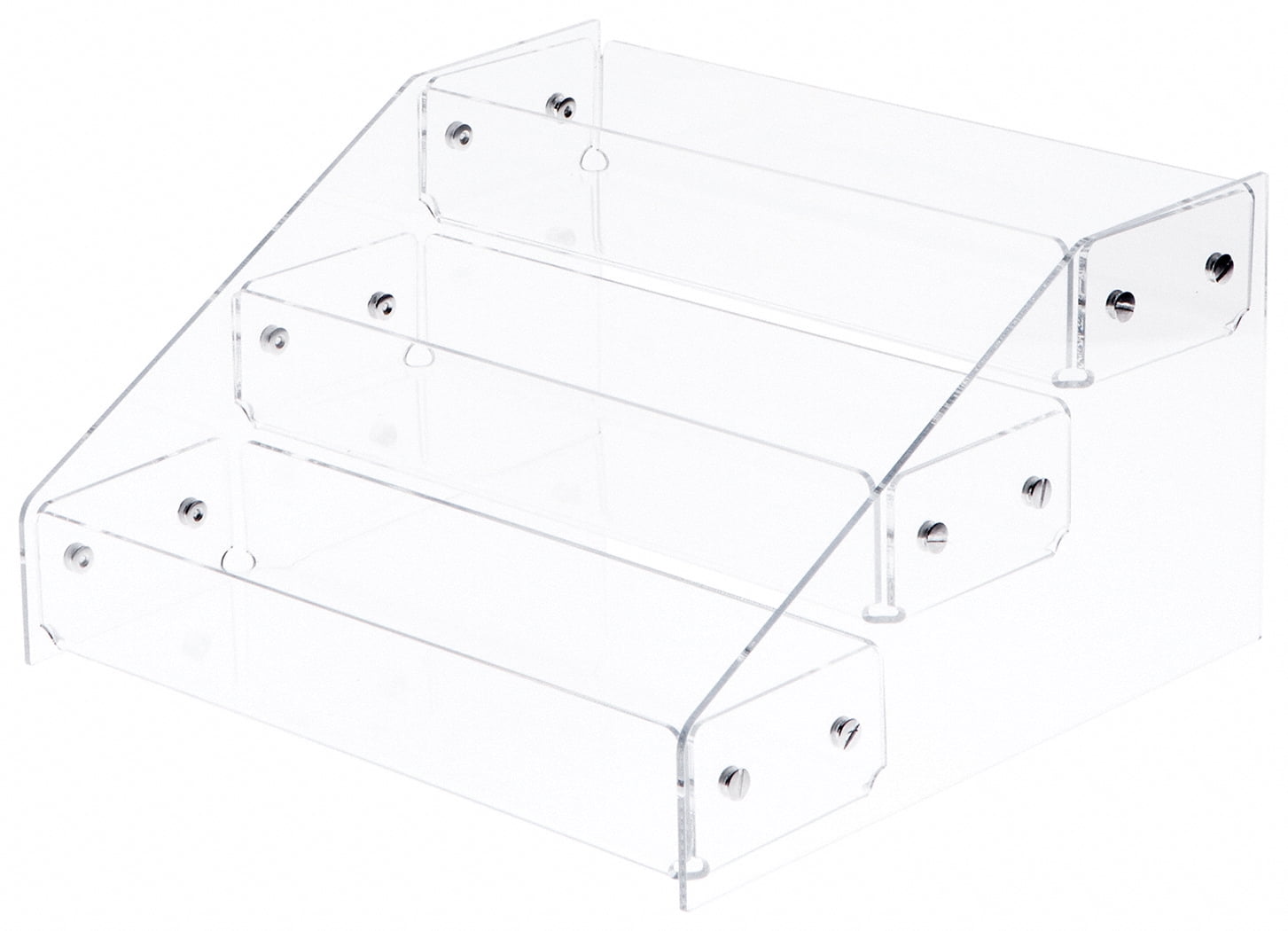 Plymor Clear Acrylic 3-Level Countertop Display Tray, 12.375" W x 11. ...