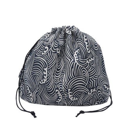 Cotton Linen Drawstring Japanese Style Students Box Lunch Bag Picnic ...