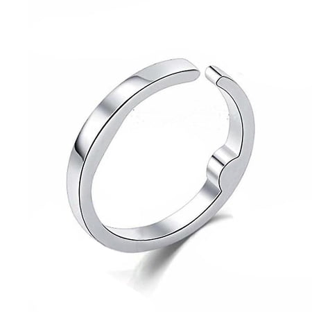 Anti snore ring silver ring acupressure apnea sleeping aid adjustable ...