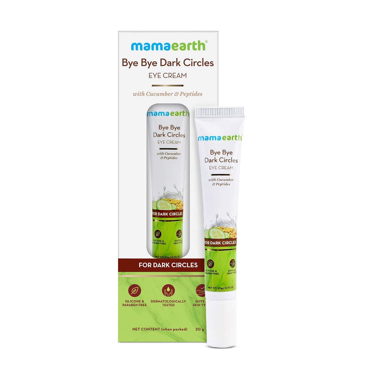 Click here for 2x Mamaearth Bye Bye Dark Circle Eye Cream With Cu... prices