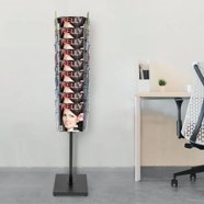 Portable Magazine Display Rack, 12 Pockets, Spinning Tiered Holders ...
