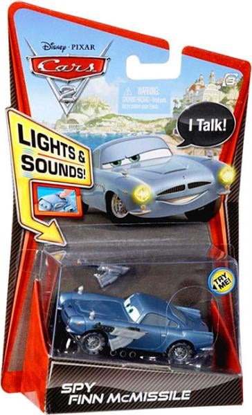 Disney Cars 2 Lights & Sounds SPY Finn McMissile 1:55 Diecast Car ...