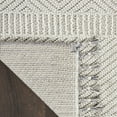 Nourison Paxton Modern & Contemporary Grey/Ivory 5'3" x 7'11" Area Rug ...