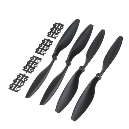 2 Pairs Nylon 10x4.5" 1045 1045R CW CCW Propeller Black for F450 500 ...