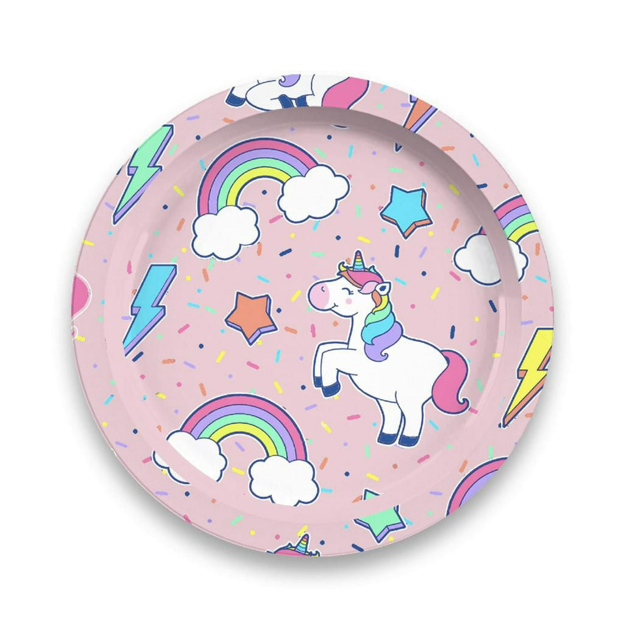 Click here for Mainstays Kids Round Plate - Unicorn 8.5 In prices