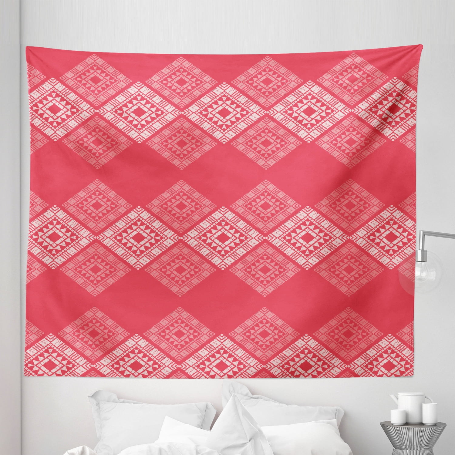 Aztec Tapestry, Monochrome Square Triangle Formations Graphical ...