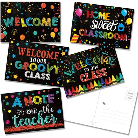 40 Pieces Confetti Welcome Postcards, Welcome to Our Class Theme ...