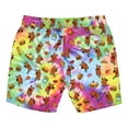 Scooby-Doo Men's Allover Scooby With Snacks Tie-Dyed Design Swim Trunks ...