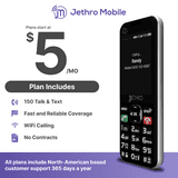 Jethro SC490 Big Buttons, Simple-to-Use, No-Contract Cell Phone for ...