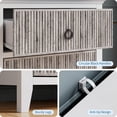 6-Drawer Fluted Dresser with Ample Storage Mid-Century Modern Wooden ...