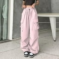 Avdjesfny Womens Baggy Cargo Pants Streetwear Hop Joggers Sweatpants