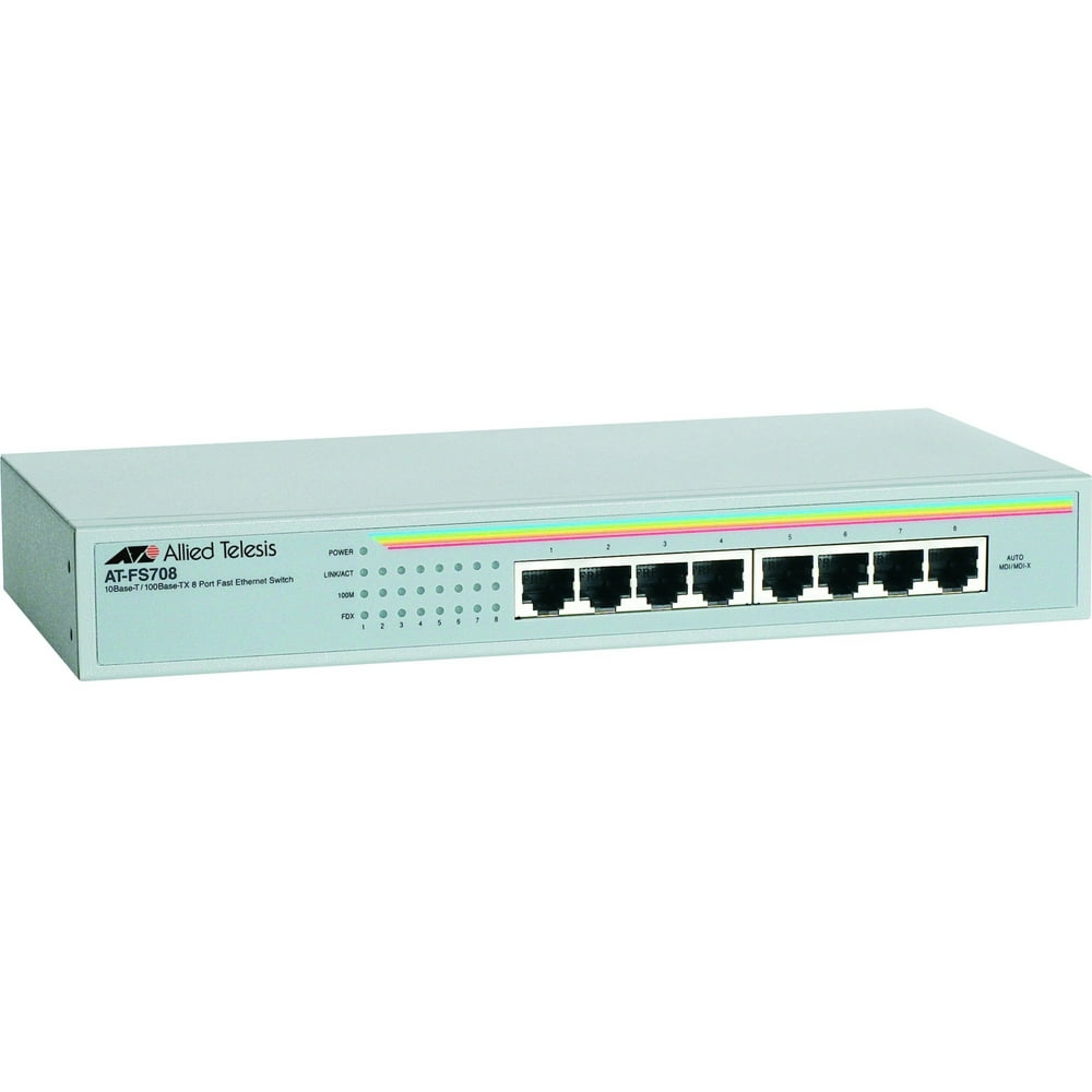 Allied Telesis AT-FS708-10 unmanaged Ethernet Switch - Walmart.com - Walmart.com