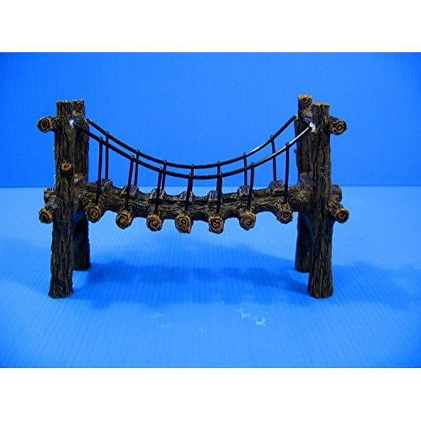 Drawbridge Bridge Aquarium Ornament Resin Decoration M Fish Tank Decor ...