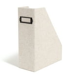 U Brands Linen Magazine File Holder, Beige Linen Finish, Beige, 1 Count ...