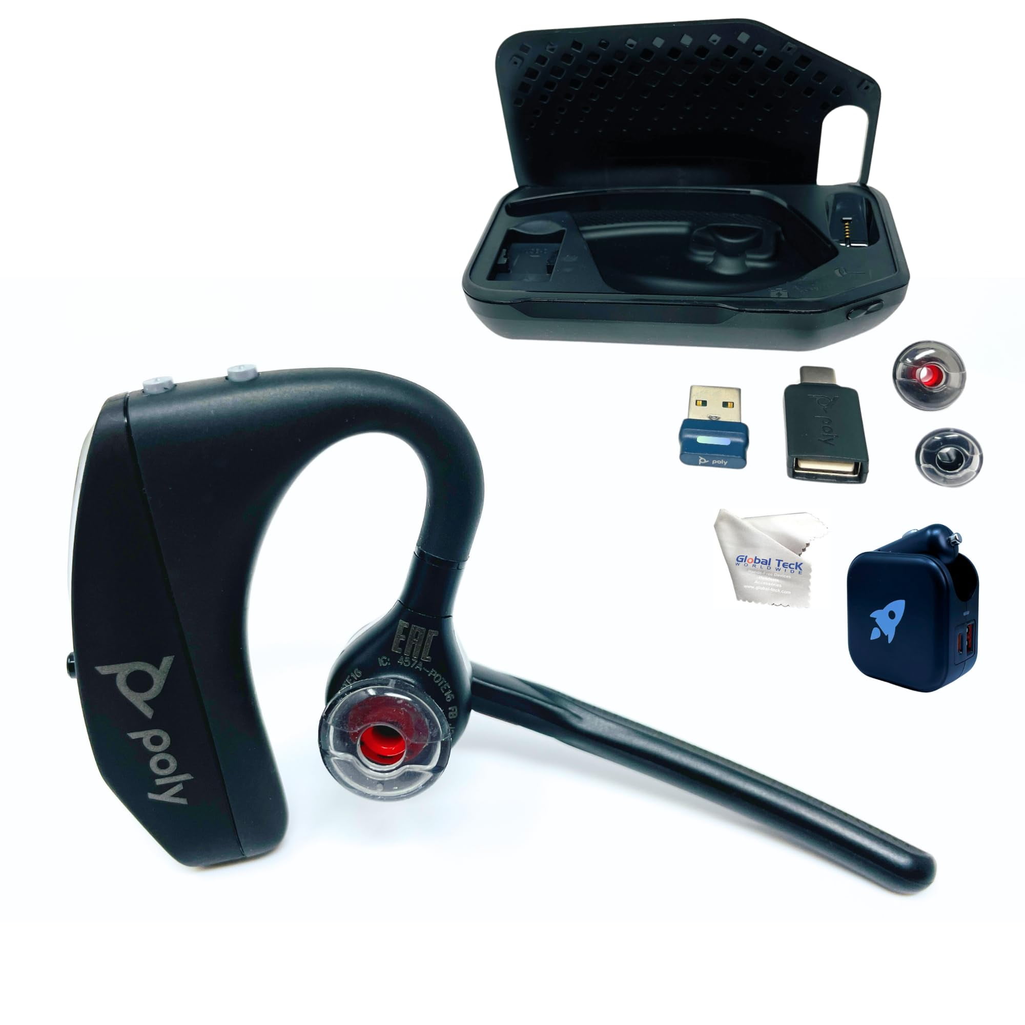 Global Teck Worldwide Poly Plantronics Voyager 5200 UC Bluetooth ...