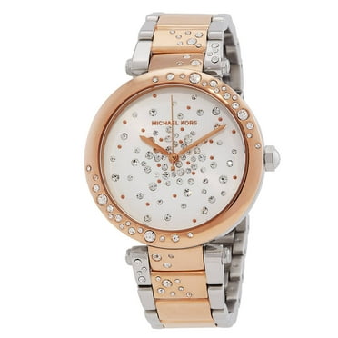 Michael Kors Women's Lexington Silver Stainless Steel Case, Band and ...