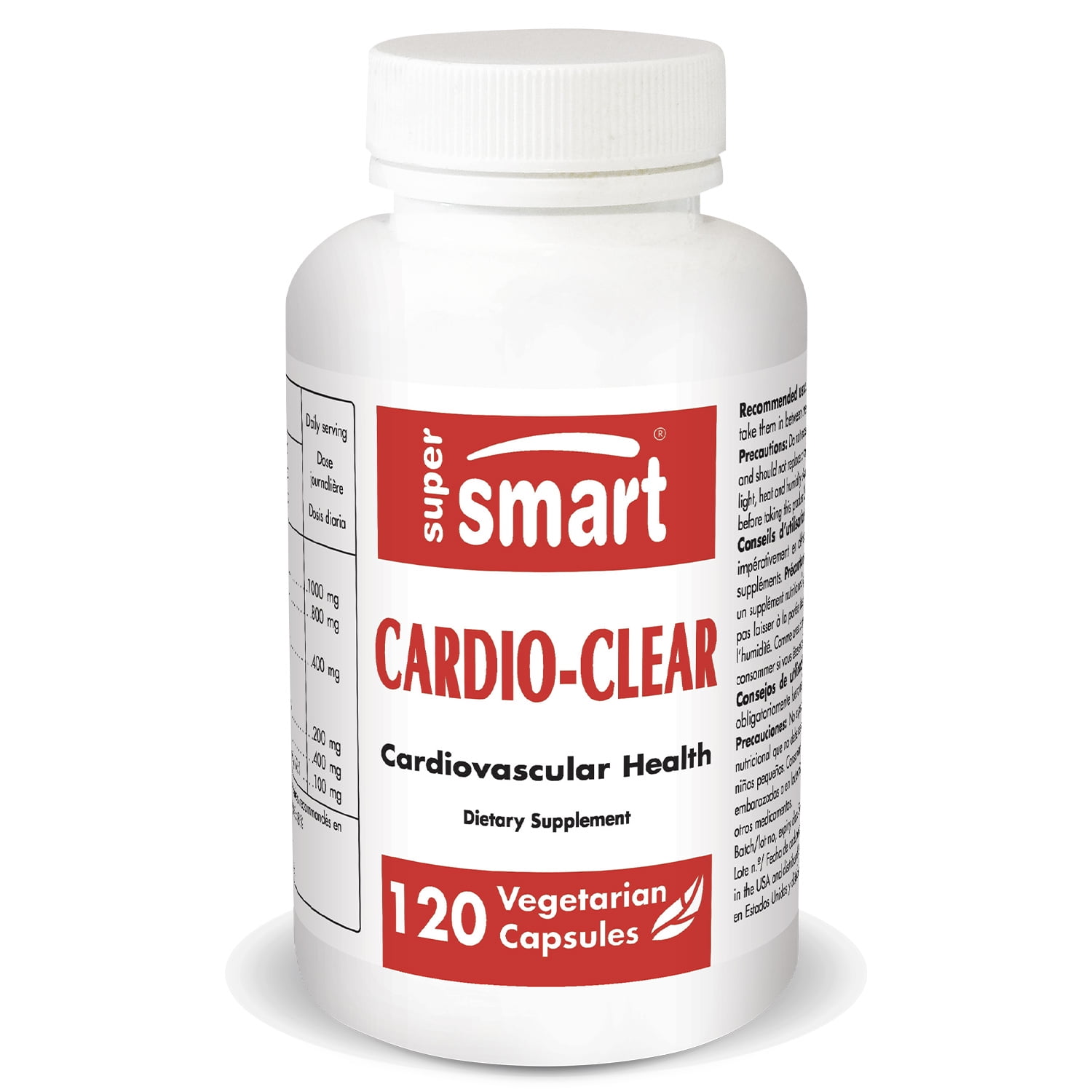 Supersmart - Cardio-Clear - Garlic, EDTA, Malic Acid & Bromelain ...