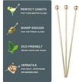 10pcs Cocktail Sticks Set Stainless Steel Fruit Sticks,Reusable Drink ...
