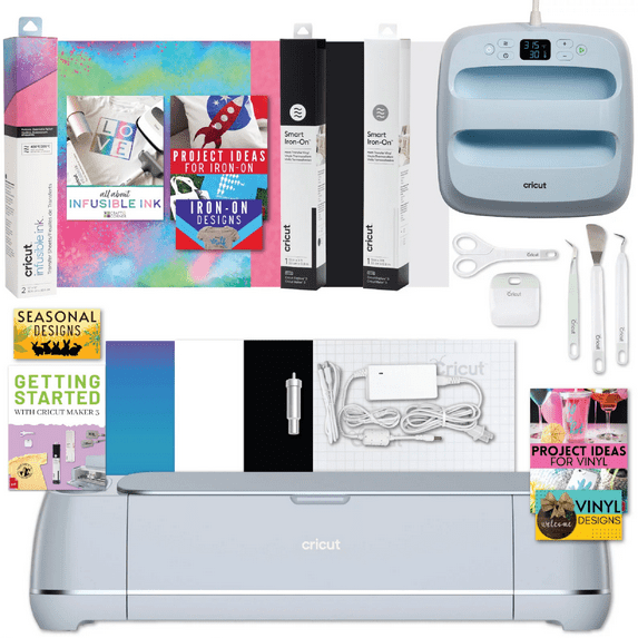 Open Box Cricut Maker 3 & EasyPress 3 Bundle- Cutting Machine & Heat ...