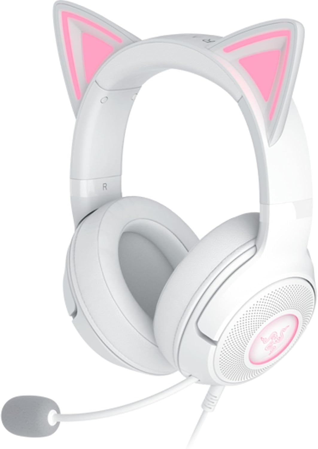 Audífonos Gamer RGB Razer Kraken Kitty V2 Orejas de Gatito Blanco ...