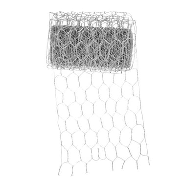 Expert Gardener Galvanized Steel Gray Chicken Wire, 24" x 10' Roll ...