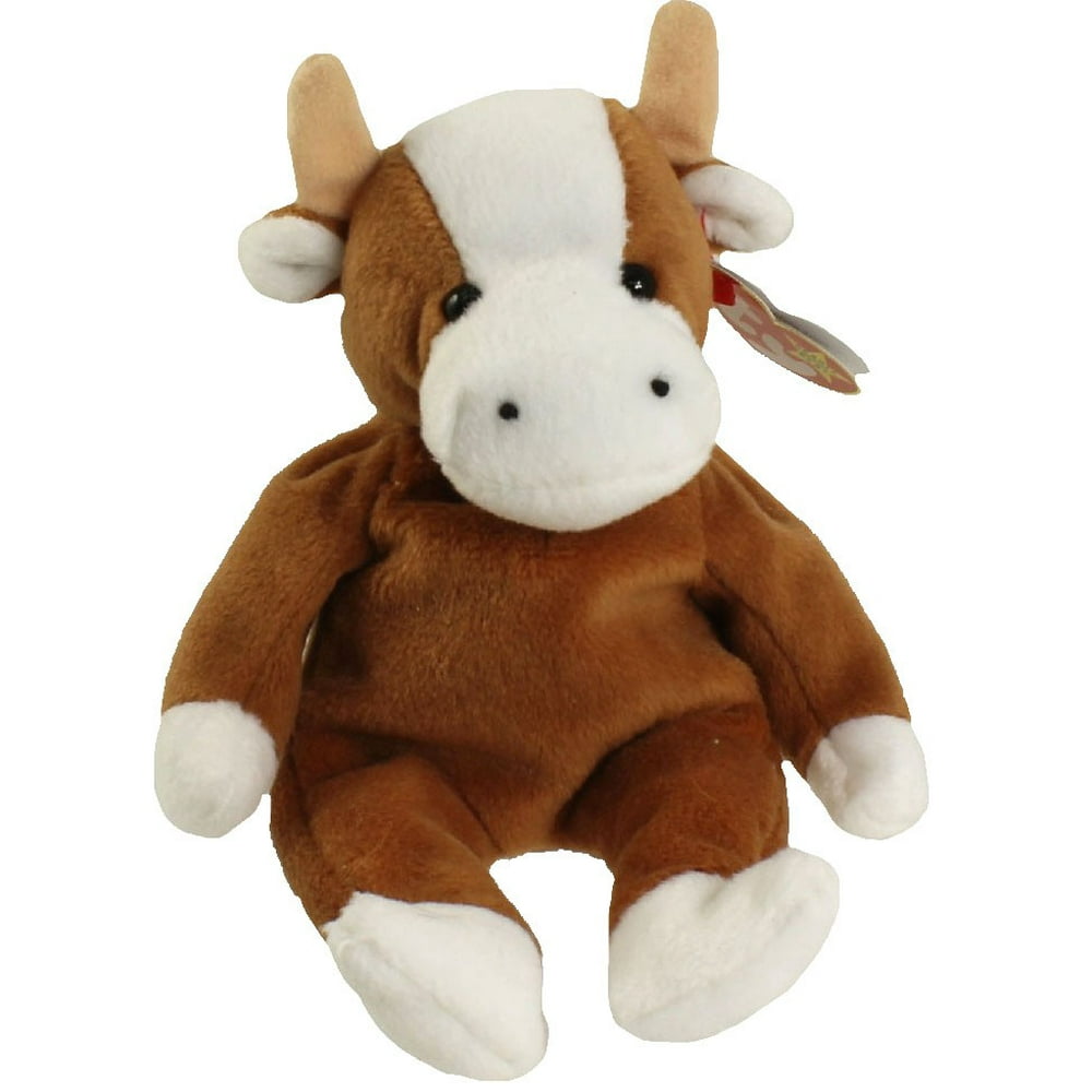 Beanie Babies Bessie the Cow Beanie Baby Plush - Walmart.com - Walmart.com