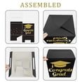 Black Graduation Card Box, Foldable Cardboard Holder for Grad Party ...