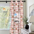 Strawberry and Heart Pink Pattern Blackout Curtains,Triple Weaved ...