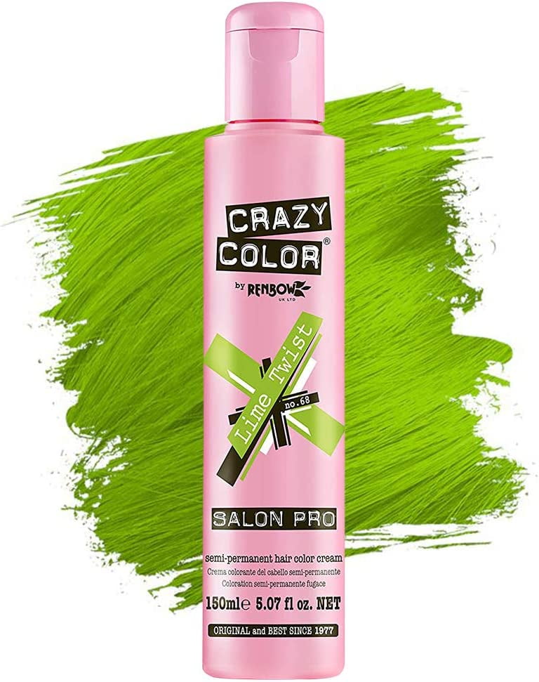 Crazy Color Crazy Color Salon Pro Semi Permanent Hair Color - 68 Lime ...