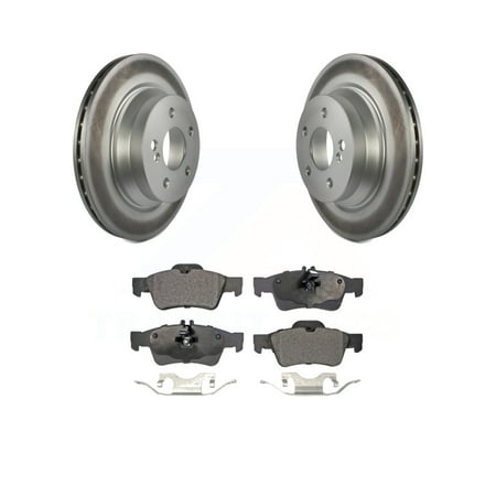 Transit Auto - Rear Coated Disc Brake Rotors And Semi-Metallic Pads Kit ...