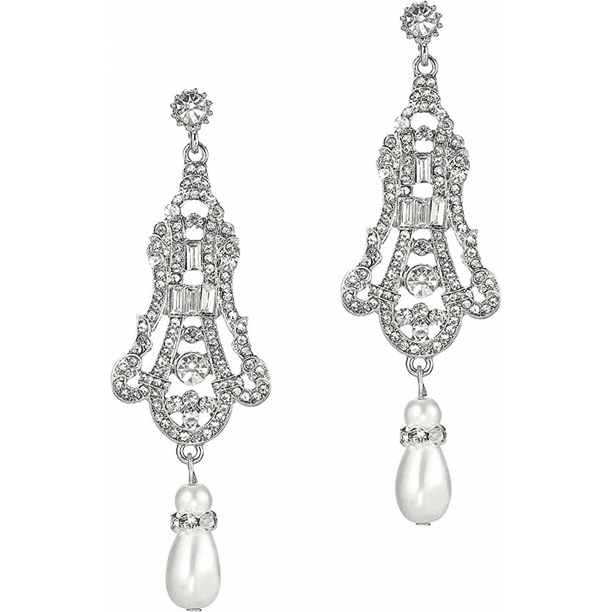 Flapper Art Deco Gatsby Earrings 20s Flapper Gatsby Accessories Vintage ...