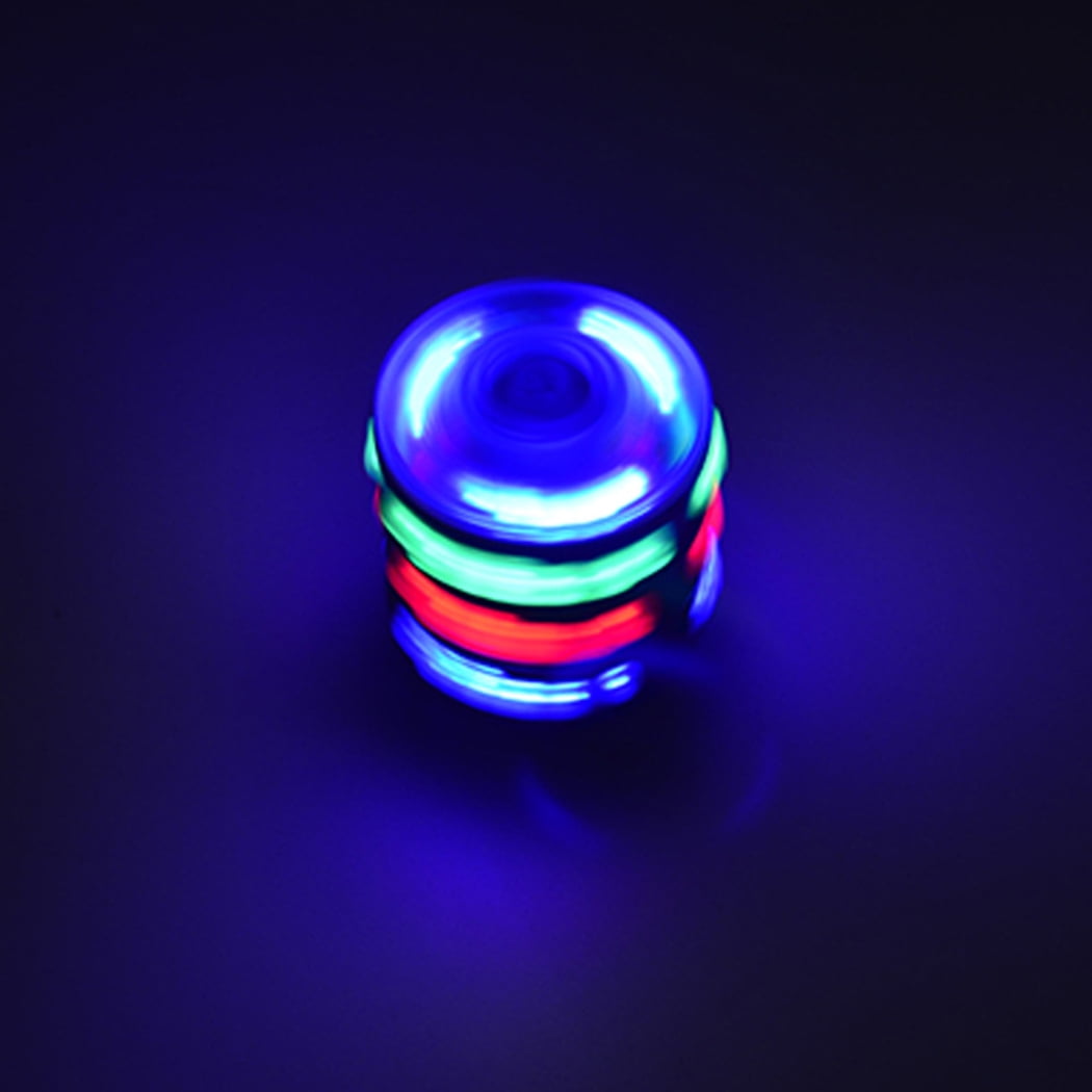 Spinning Top Magic Flashing LED Light up Spinner Spin Top Gyro Peg-Top ...