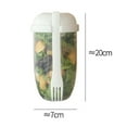 Fresh Salad to Go Container Set, Keep Fit Salad Meal Shaker Cup with ...