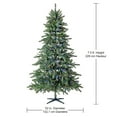 Holiday Time Milford Index 7.5' Pre-Lit Regular Full Quick Set® Pine ...