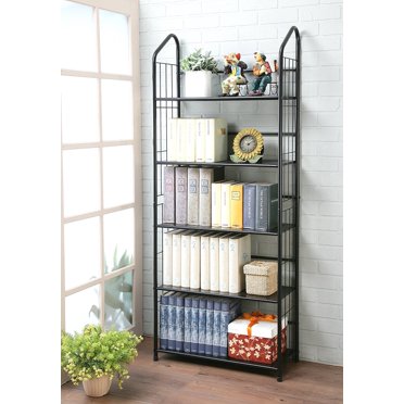 Legacy Decor 4 Tier Metal Utility Book Rack Black Finish 13.5"D X 24"W ...