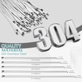 500 Pcs Metal Zip Ties 304 Stainless Steel Zip Ties Heavy Duty Self ...