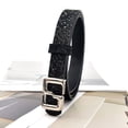 Aellinatey Trendy PU Strap For Women Slim Waistband Sequins Detail ...