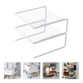 Raindrops Kitchen Organizers and Storage Racks Iron White 1 Set ...