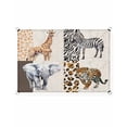 Animal Sun Shade Sail 14'X18' Elephant Tiger Giraffe Zebra UV Block ...