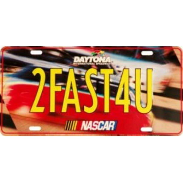 NASCAR 2FAST4U License Plate - Walmart.com - Walmart.com