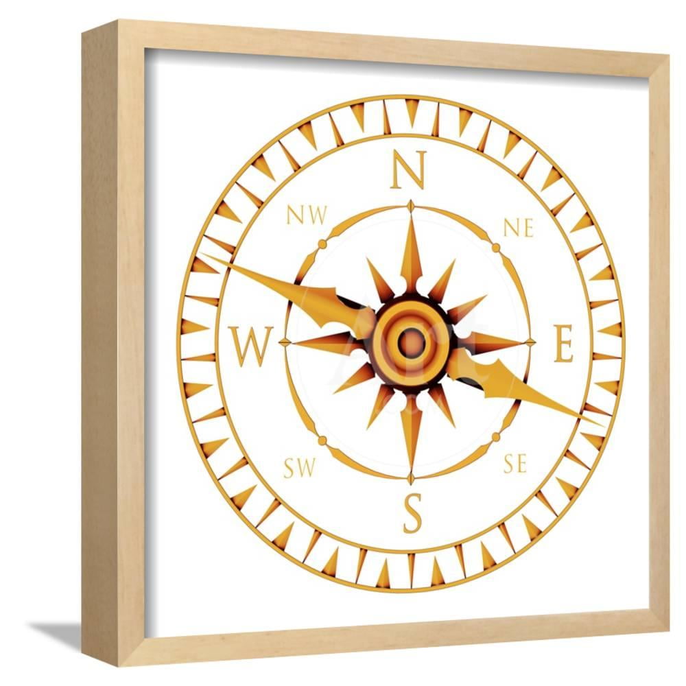Compass Rose, Framed Art Print Wall Art by PASIEKA Sold by Art.Com ...