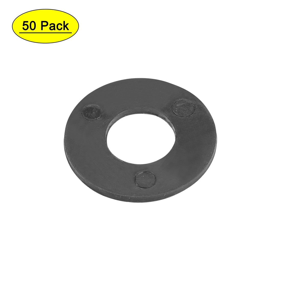 Uxcell 30mm O.D. 1.5mm Thick Nylon Flat Washers for 12mm ID Screw Bolt ...