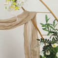 Efavormart 20ft Gauze Cheesecloth Beige Wedding Arch Drapery Fabric ...