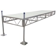 PlayStar Aluminum Floating Dock Kit with Resin Top, 4' x 10' Platform ...