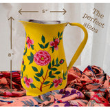 Spices Home Decor - Decorative Hand-Painted Floral Stainless Steel ...