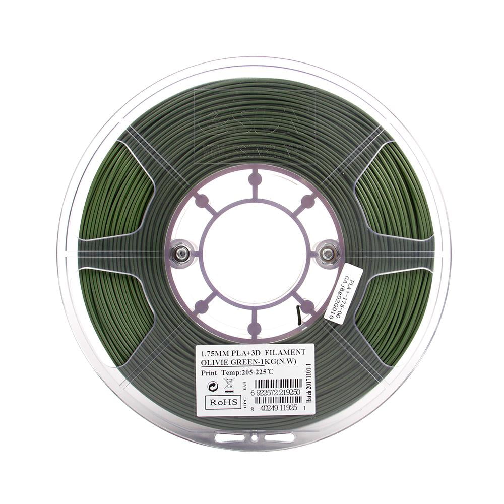 eSUN 1.75mm Olive Green PLA PRO (PLA+) 3D Printer Filament 1KG Spool (2 ...
