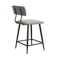 INK+IVY 25" Metal Frame Kitchen and Dining Counter Stool with Tufted ...