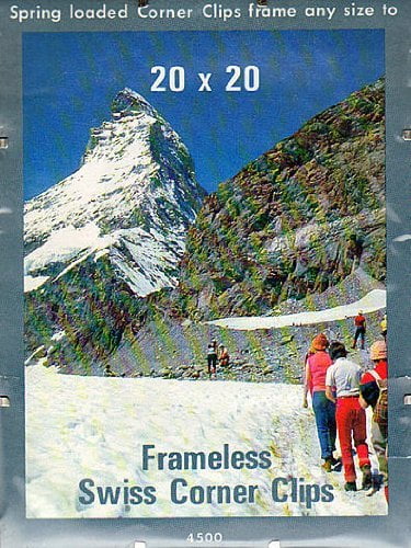 BC Imports Swiss Corner Metal Frame Clips for Pictures up to 20 x 20 ...